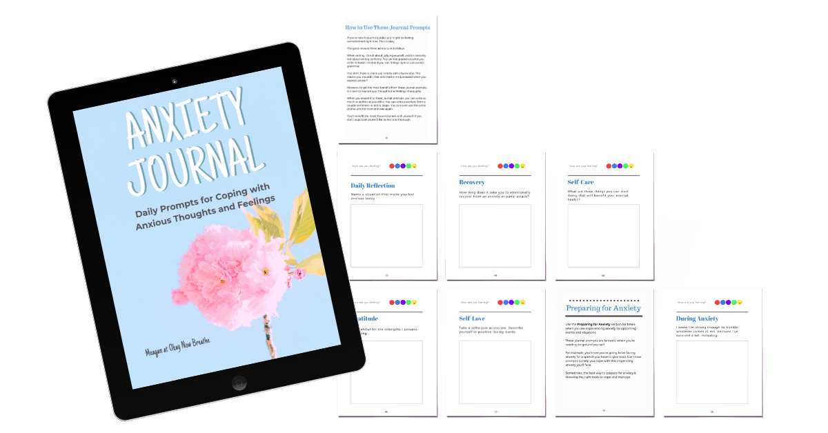 Anxiety Journal: Daily Prompts for Coping with Anxious Thoughts and ...