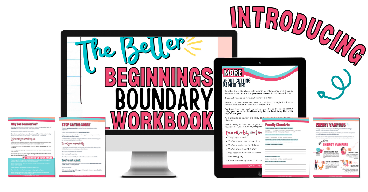 Boundary Workbook Waitlist | Okay Now Breathe